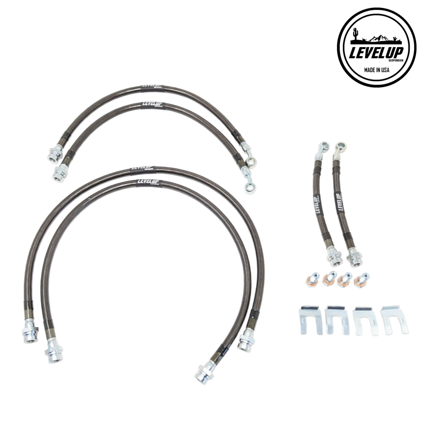 Level Up Suspension Stainless Steel Braided Brake Lines [Colorado & ZR